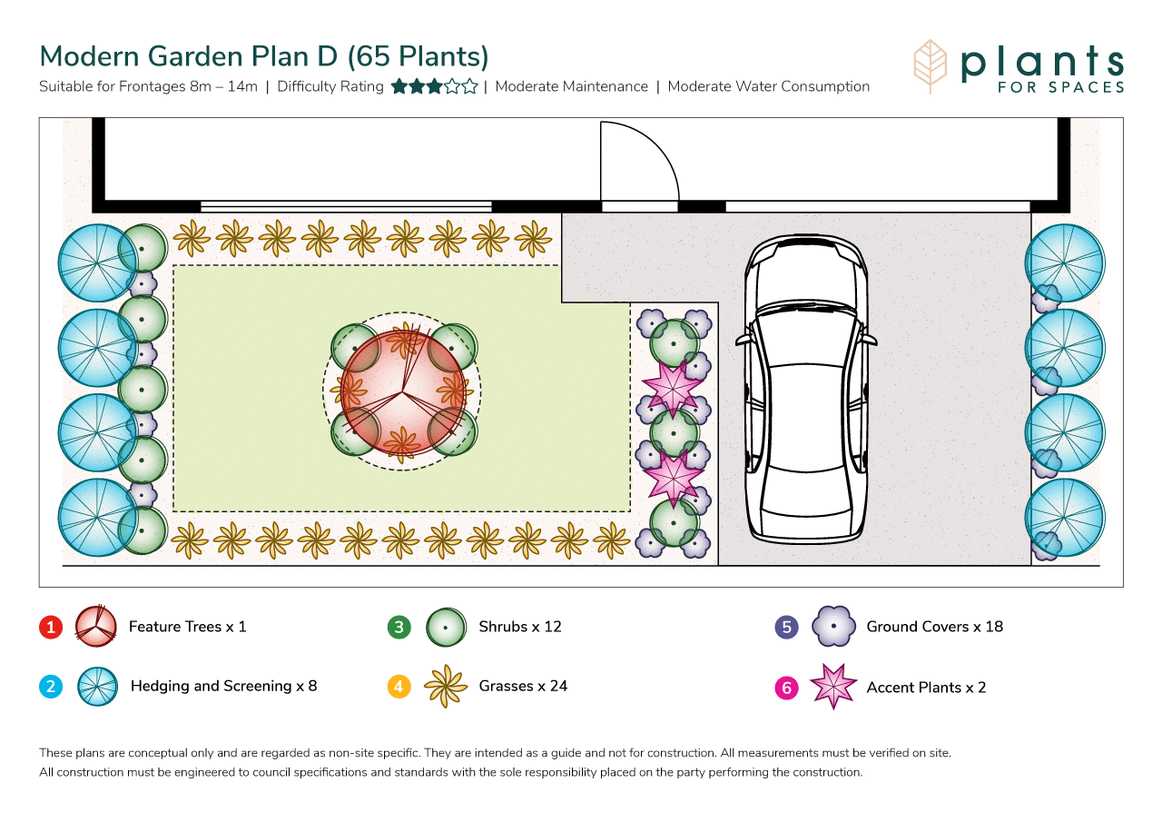 Free Garden Plans - Plants for Spaces