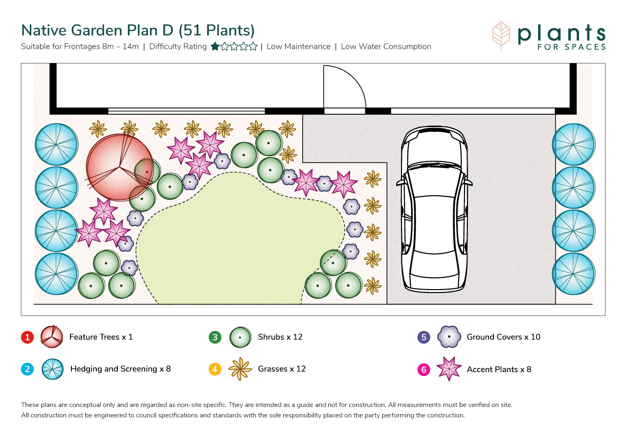Free Garden Plans - Plants for Spaces