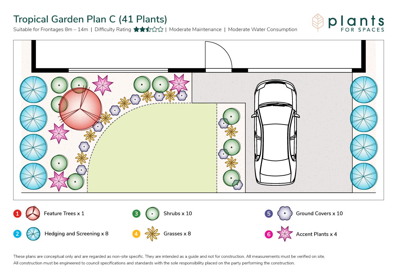 Free Garden Plans - Plants for Spaces